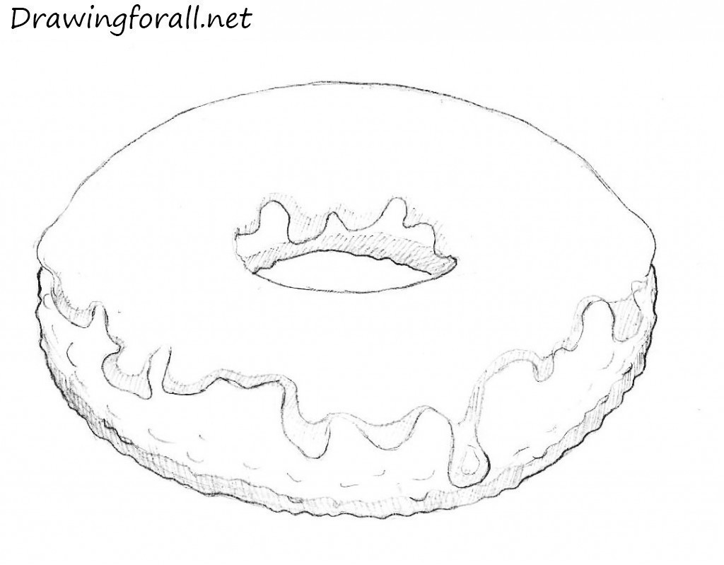 How To Draw A Donut Drawingforall