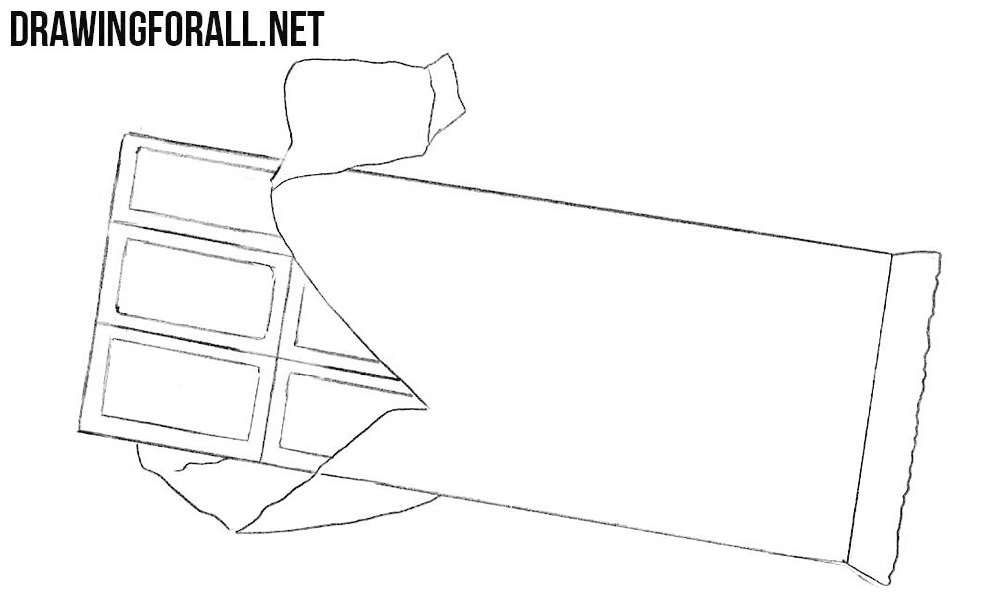 How To Draw A Chocolate Bar Drawingforall