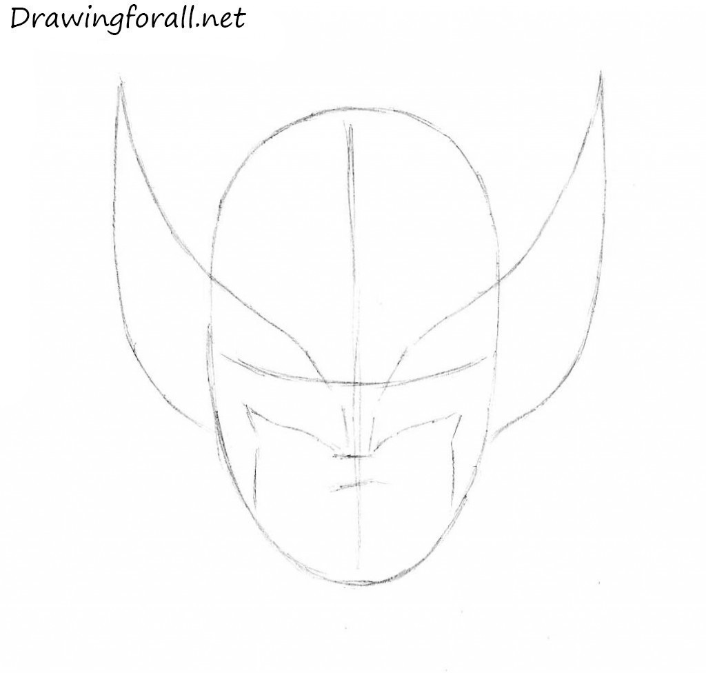 How to Draw Wolverine's Head