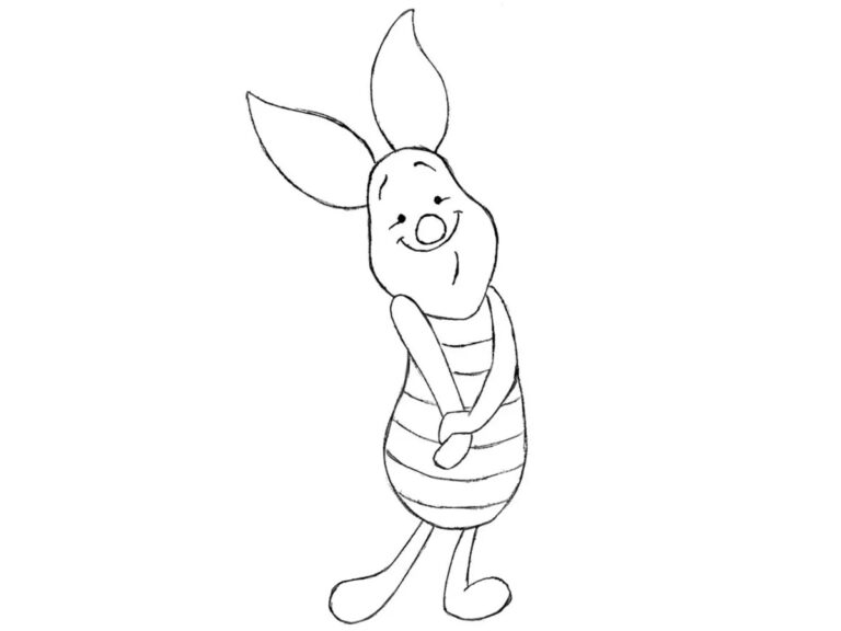 How to Draw Piglet from Winnie the Pooh