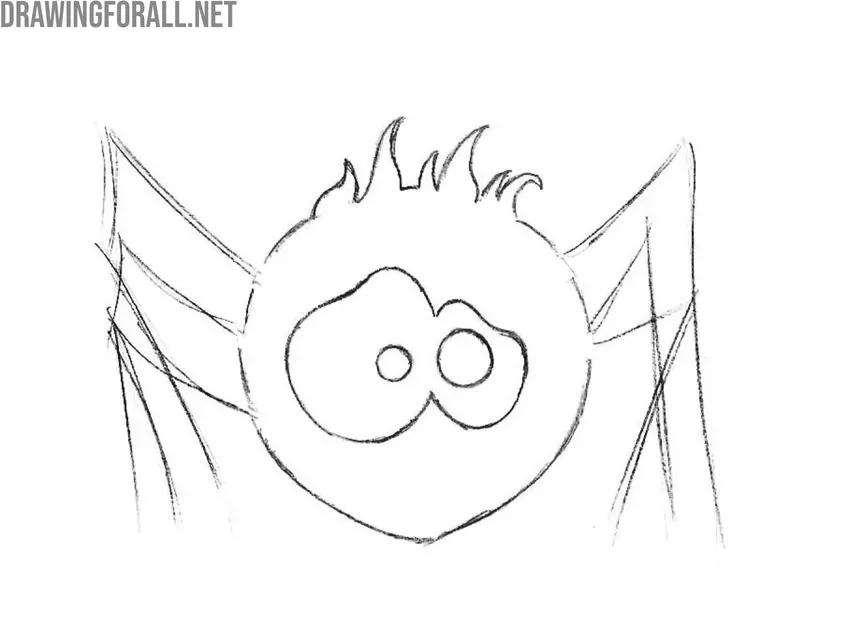 How to Draw a Cartoon Spider
