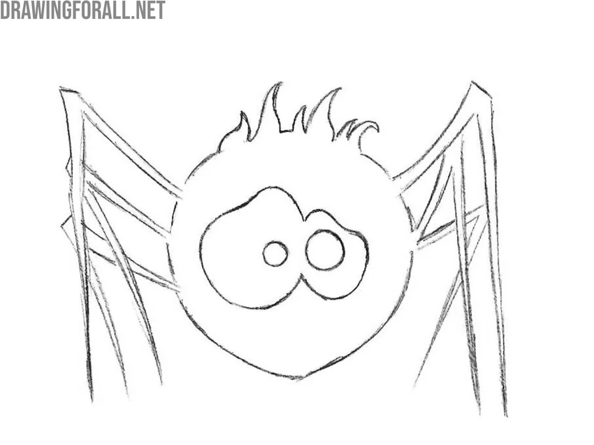 How to Draw a Cartoon Spider