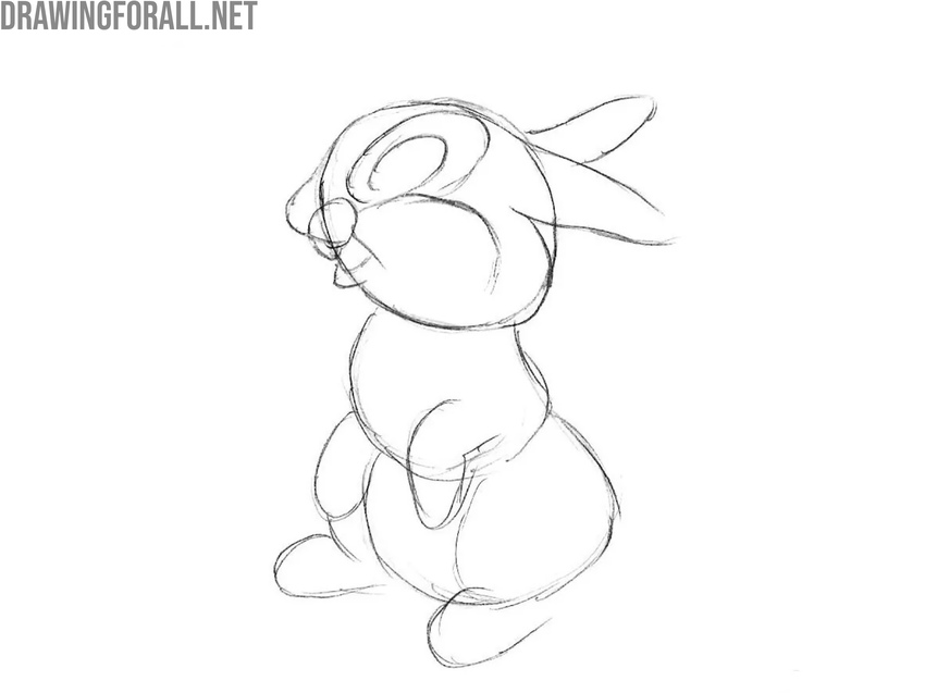 How to Draw a Cartoon Rabbit