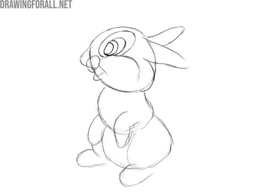 How to Draw a Cartoon Rabbit