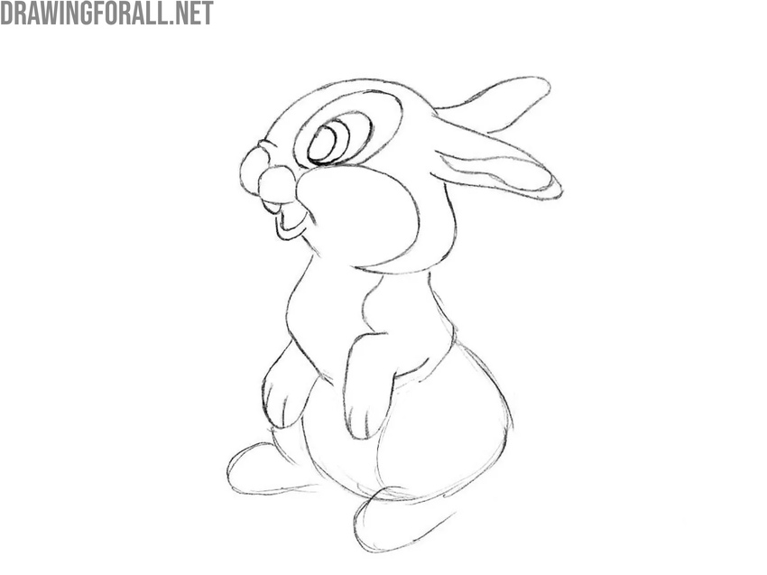 How to Draw a Cartoon Rabbit