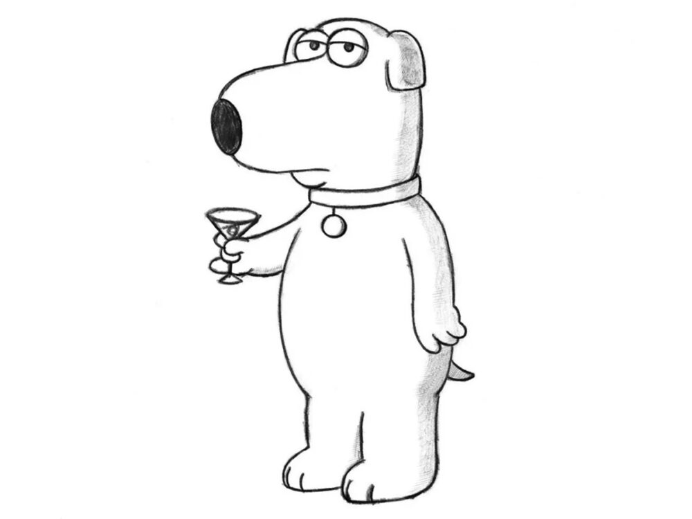 How to Draw Brian Griffin - Drawingforall.net