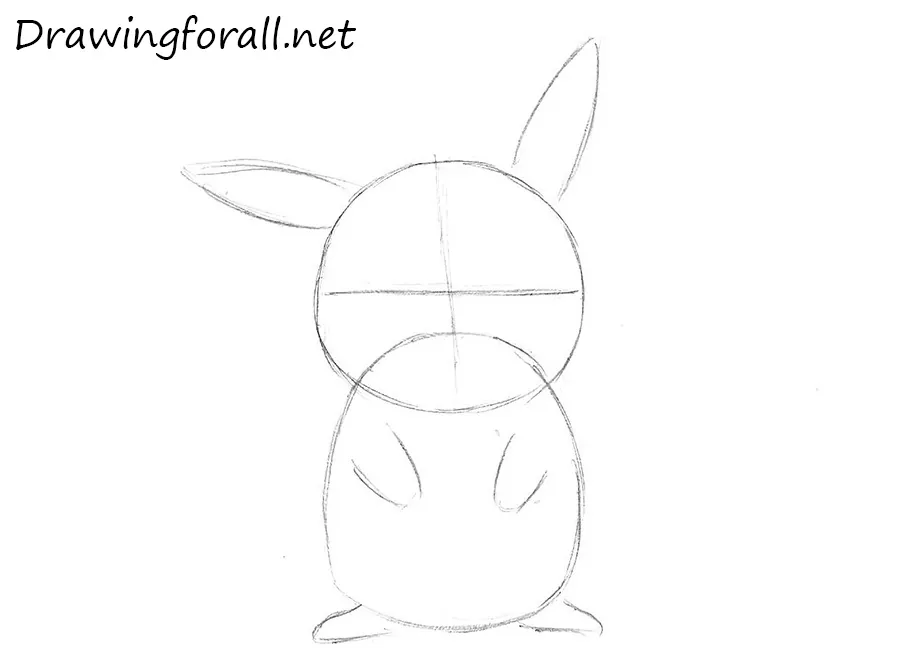how to draw pikachu face easy