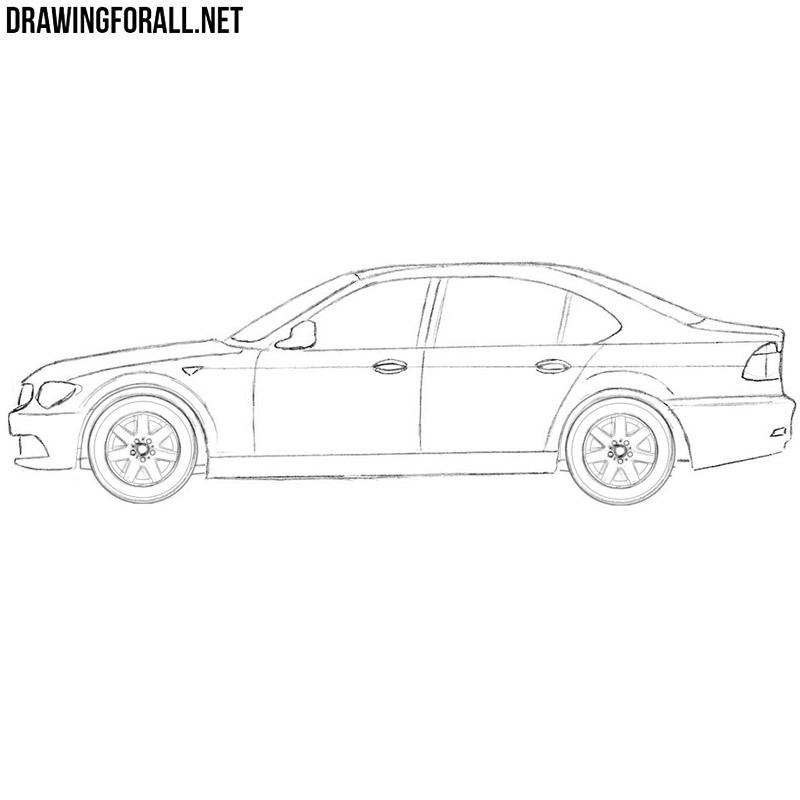 Car Drawing Side