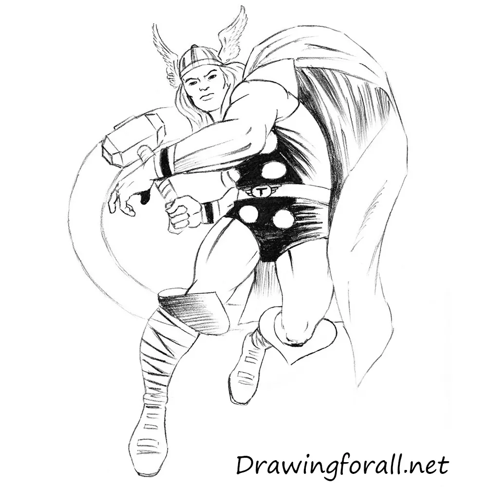 Thor Pencil Sketch