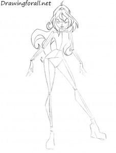 How to Draw Bloom from Winx Club