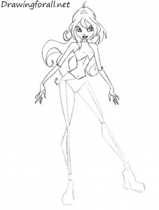 How to Draw Bloom from Winx Club