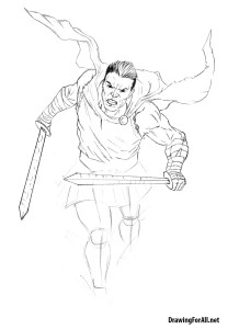 How to draw a Roman soldier