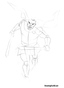 How to draw a Roman soldier