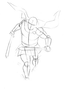 How to draw a Roman soldier