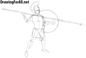 How to Draw an Ancient Greek Warrior