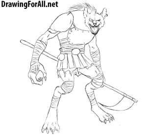 How to Draw a Gnoll