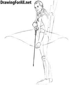 How to draw Legolas