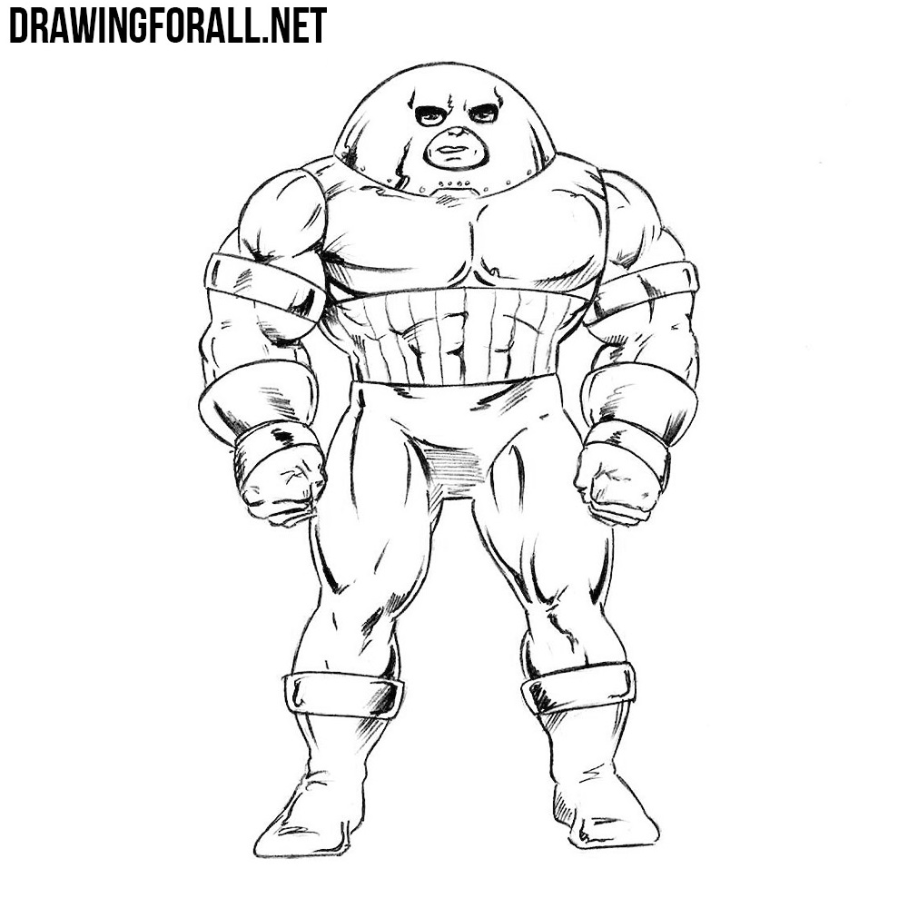 Juggernaut Suit Drawing