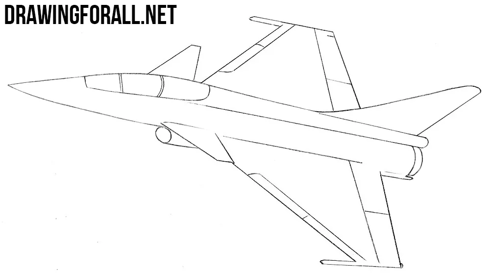 how to draw a air force jet