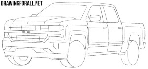 How to Draw a Chevy Silverado
