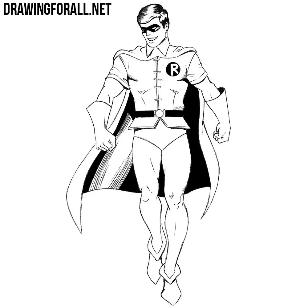 Drawings Of Robin The Superhero