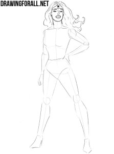How to Draw Wonder Woman