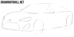 How to Draw a Toyota GT86