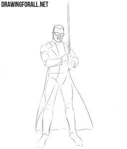 How to Draw Blade from Marvel