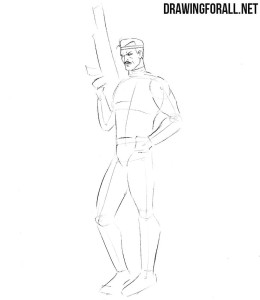 How to Draw Forge from Marvel