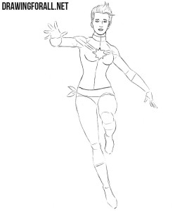 How to Draw Captain Marvel from Marvel