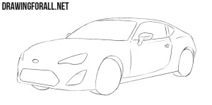 How to Draw a Subaru BRZ