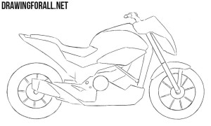 How to Draw a Motorcycle Step by Step
