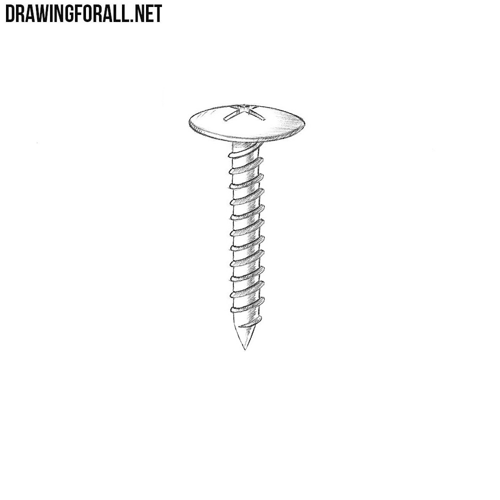 How To Draw A Screw