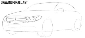 How to Draw a Mercedes-Benz E-Class