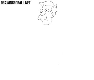 How to Draw Seymour Skinner Step by Step