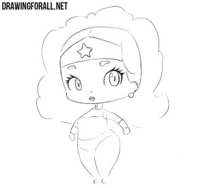 How to Draw Chibi Wonder Woman
