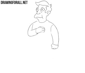 How to Draw Seymour Skinner Step by Step