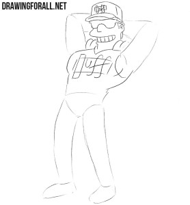 How to Draw Duffman from the Simpsons
