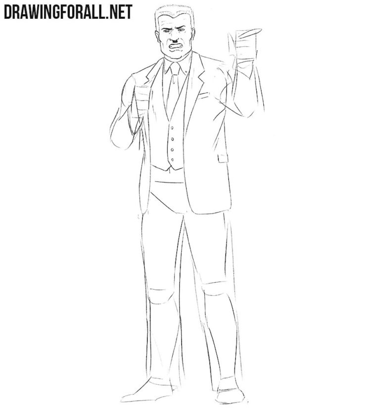 How to Draw J. Jonah Jameson