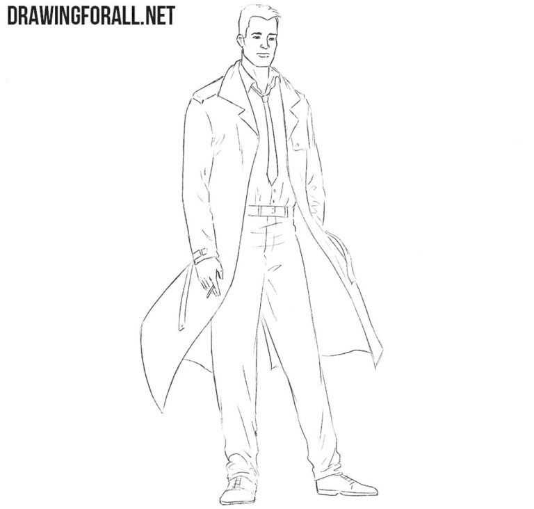 How to Draw Constantine from Comics