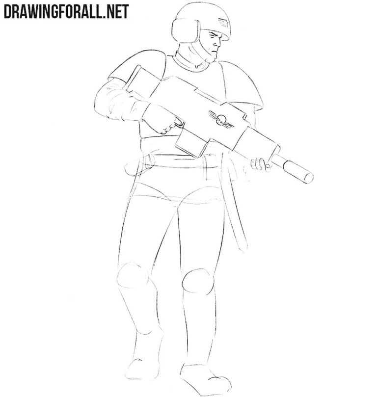 How to Draw an Imperial Guard