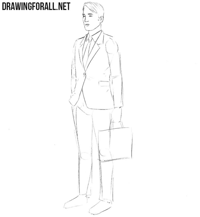 How to Draw an Insurance Agent