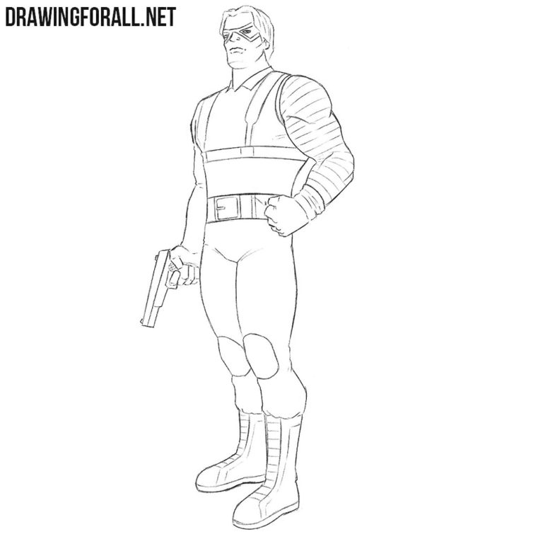 How to Draw Bucky Barnes