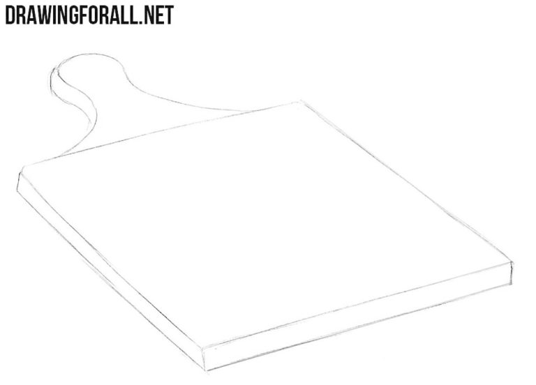 How to Draw a Cutting Board