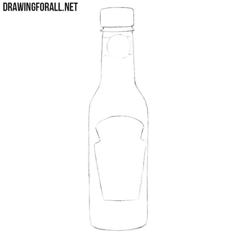 How to Draw a Sauce Bottle