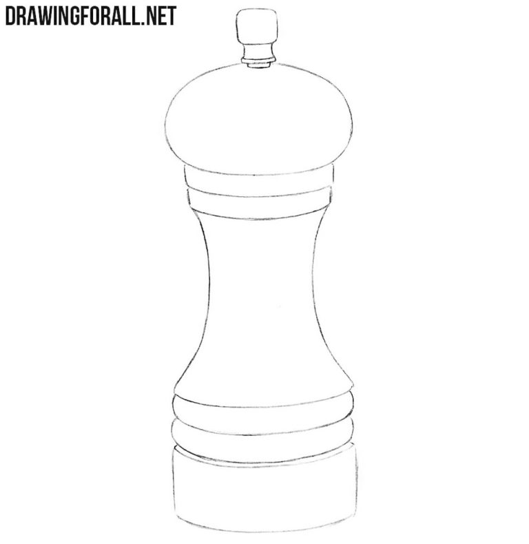 How to Draw a Pepper Mill
