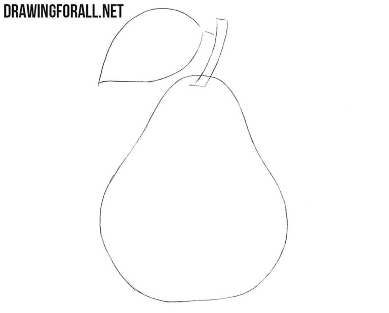 How to Draw a Pear Step by Step