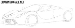 How to Draw a Ferrari Laferrari