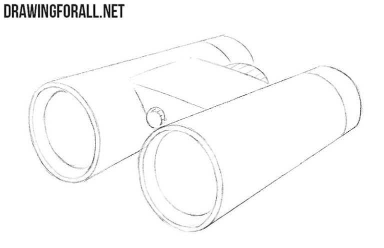 How to Draw Binoculars