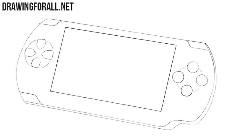 How to draw a Playstation | Drawingforall.net